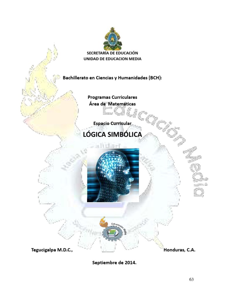 Lógica Simbólica en Bachillerato BCH | PDF | Proposición | Lógica ...