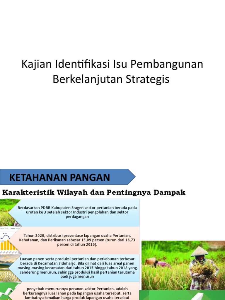 Kajian Identifikasi Isu Pembangunan Berkelanjutan Strategis | PDF