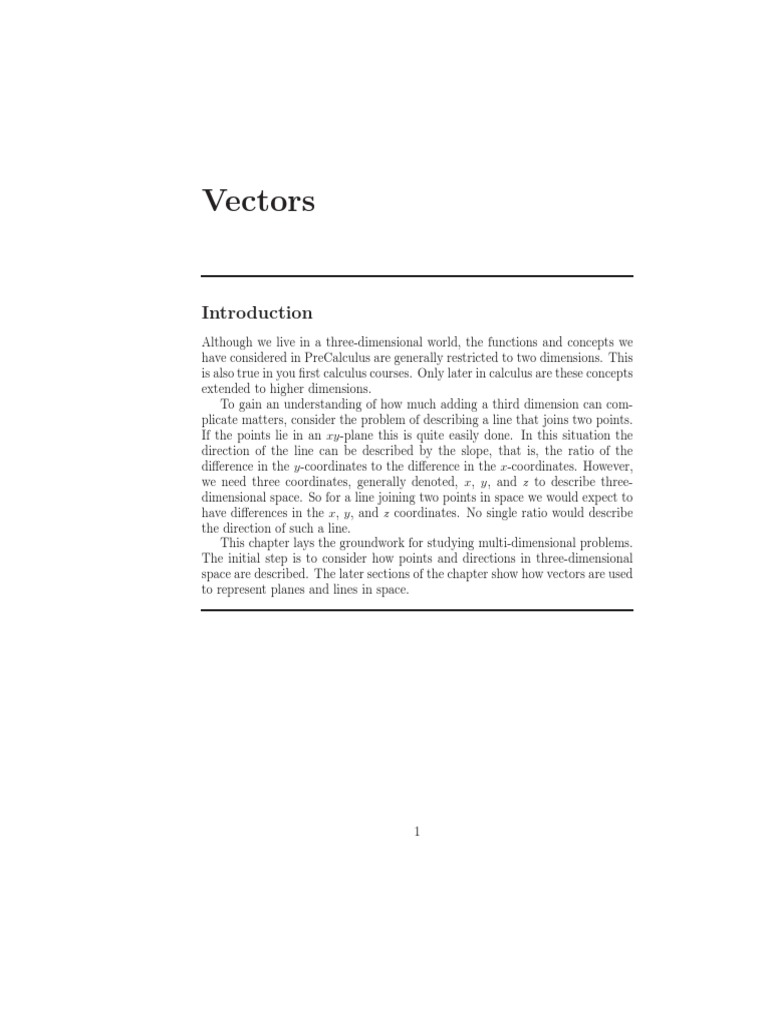 Cengage Study Vectors Imp Physics Volume Vector | PDF | Cartesian ...