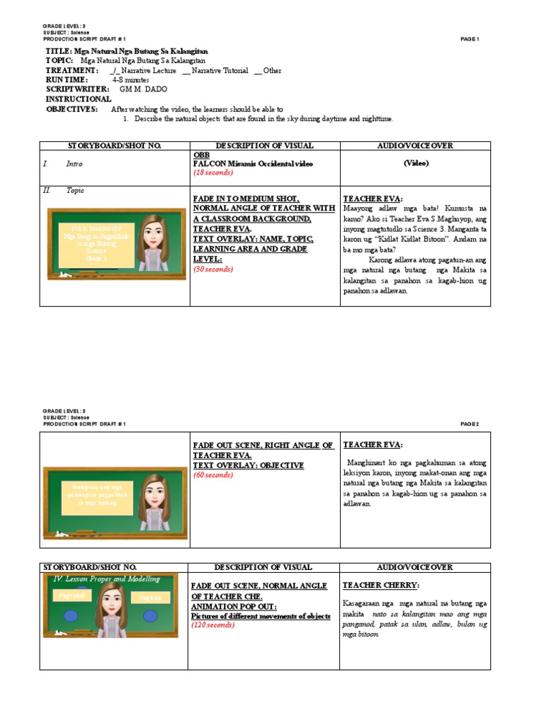 Production-Script-Science3 Q4 SIM8 | PDF