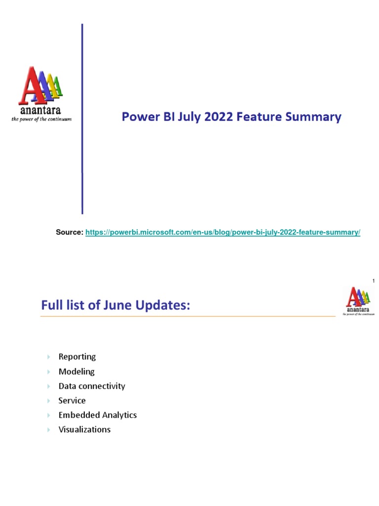 Power BI July Feature Summary 2022 | PDF | Standard Error | Augmented ...