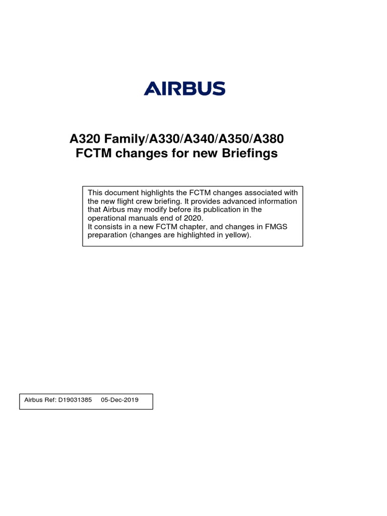 Airbus Revised Briefing Info | PDF | Airbus | Airport
