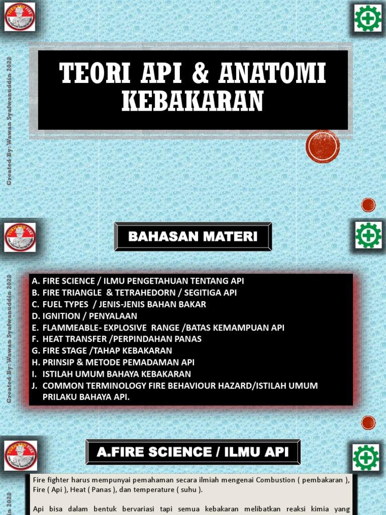 Teori API Dan Anatomi Kebakaran | PDF
