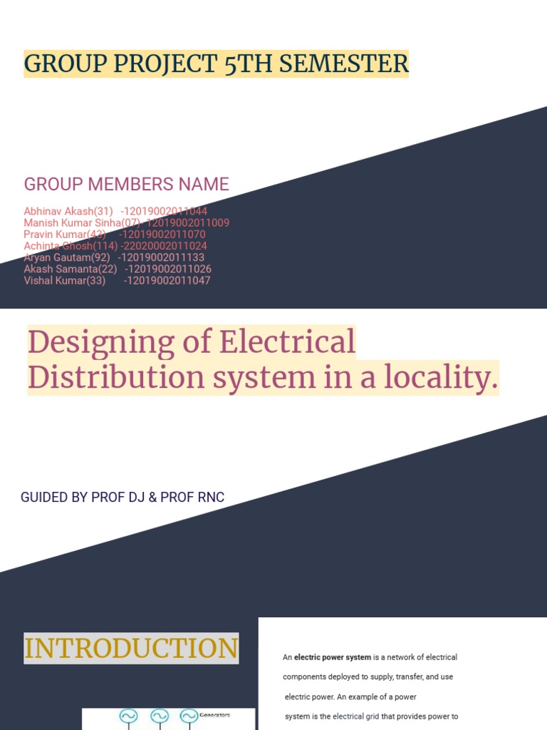 Electrical Distribution System Design Guide | PDF | Electric Power ...