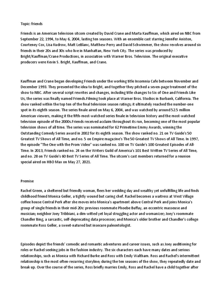 Docs 7 | PDF | Friends