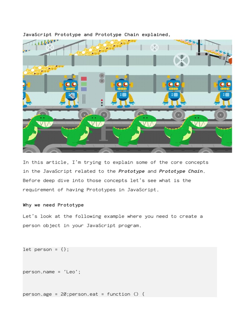 Javascript Prototype And Prototype Chain Pdf Java Script Constructor Object Oriented