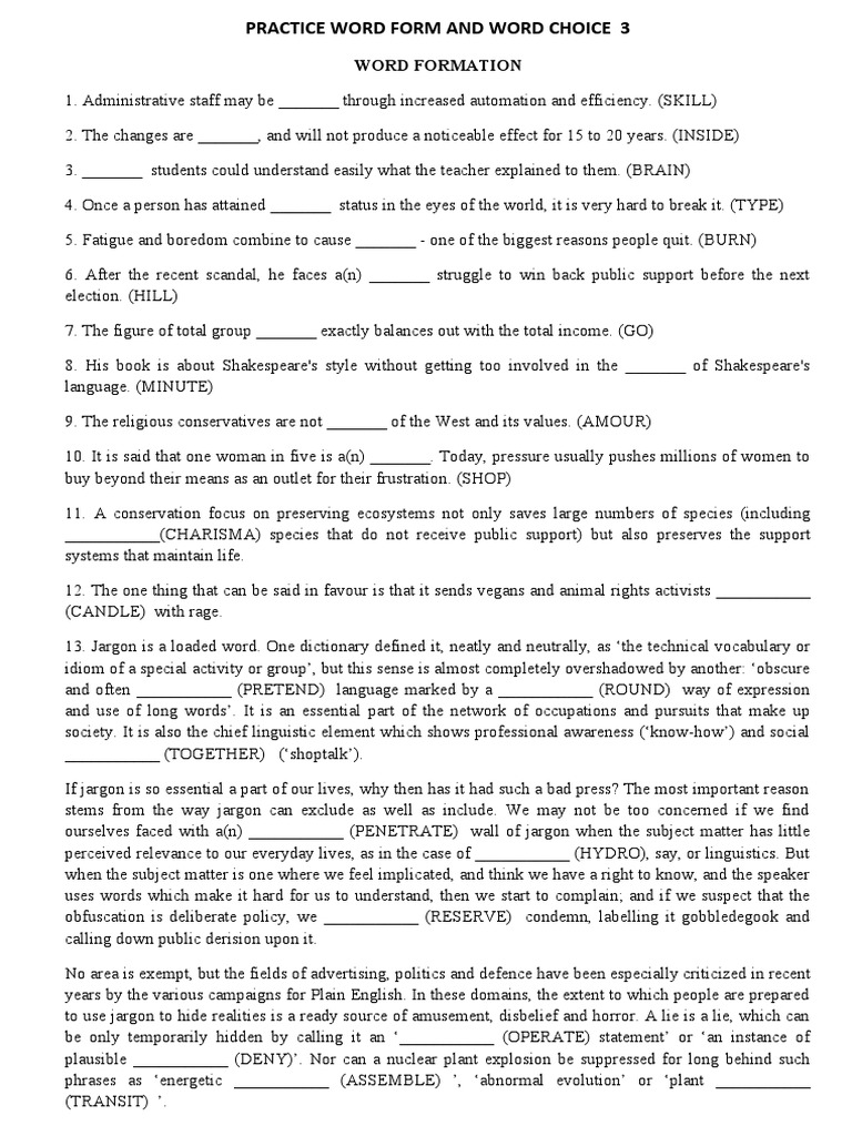 Lexico and Word Form 1 | PDF | Linguistics