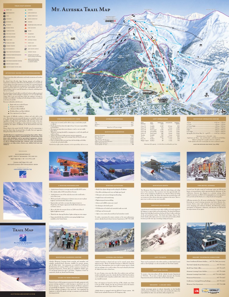 Alyeska Ski Trail Map | PDF | Snow | Winter