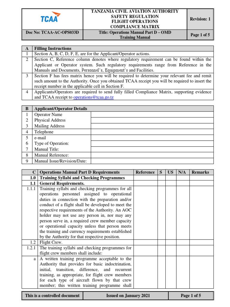 Tcaa Ac Ops033d | PDF | Simulation | Dangerous Goods