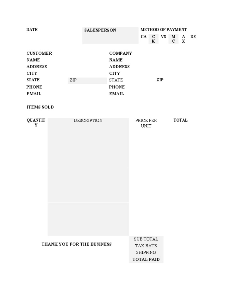 Editable Medical Receipt Template | PDF