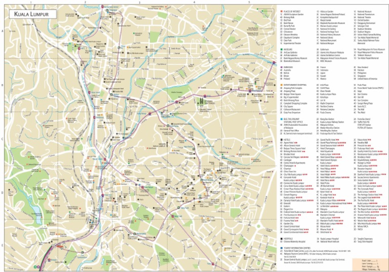 Kuala Lumpur (KL) Tourist Map PDF | PDF