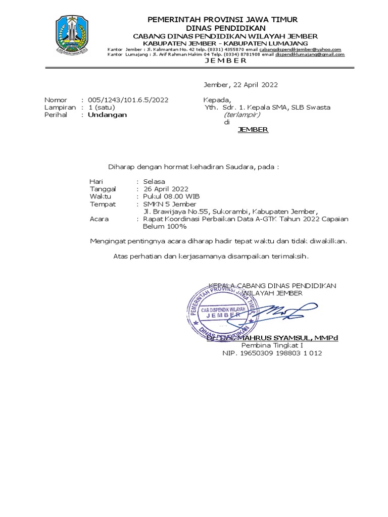 1243 - Undangan Sma-Slb Swasta JBR | PDF