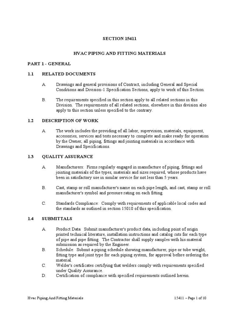 section-15411-hvac-piping-and-fitting-materials-part-1-general-1-1