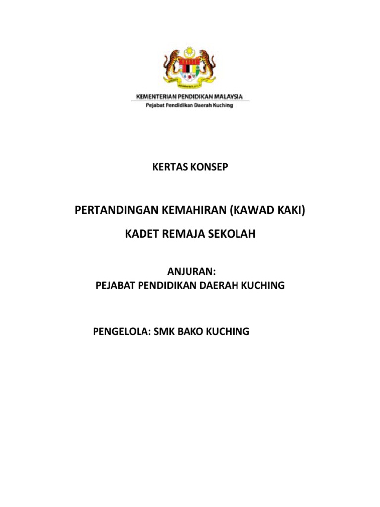 KERTAS KONSEP .Kemahiran (Kawad Kaki) KRS Individu (Sekolah Menengah) KRS 2022 | PDF