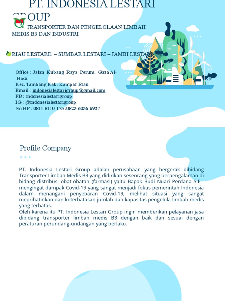 Profil PT. Indonesia Lestari Group | PDF