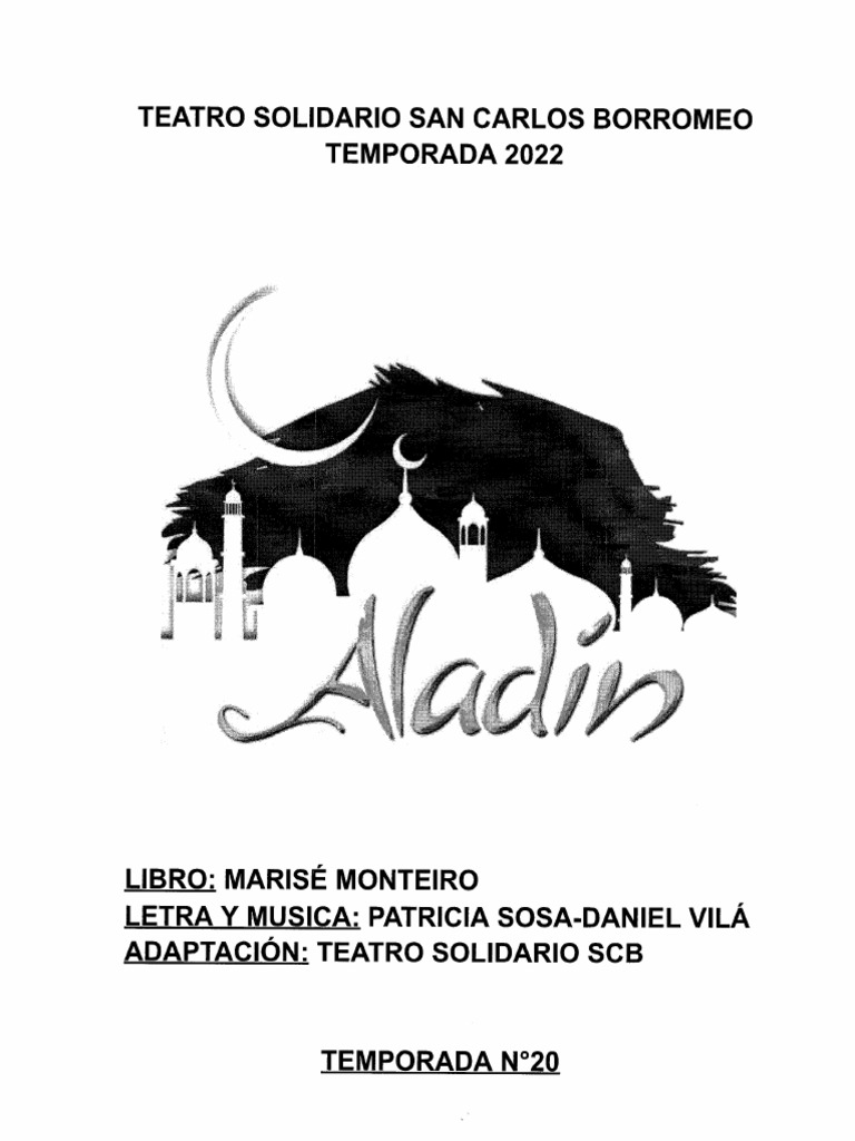 Libreto Aladin 2022 | PDF