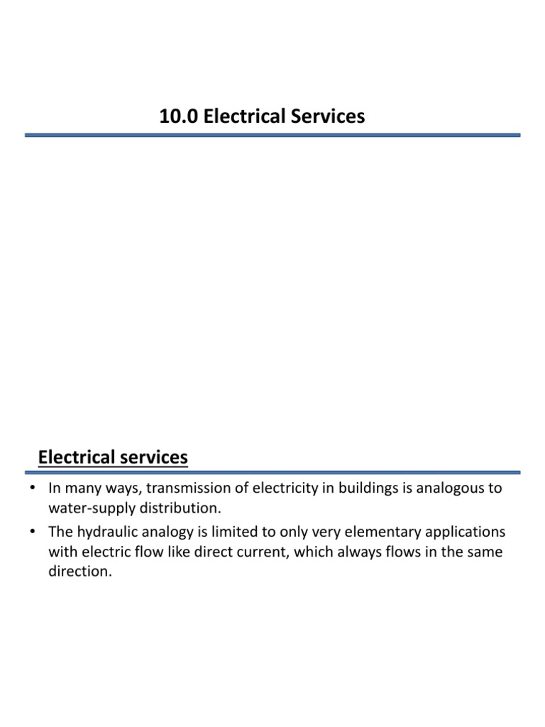 Chapter 10-Electrical Services | PDF | Electrical Wiring | Electric ...
