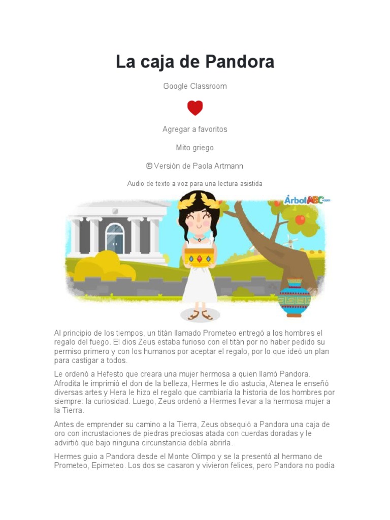 El mito de la caja de Pandora | PDF