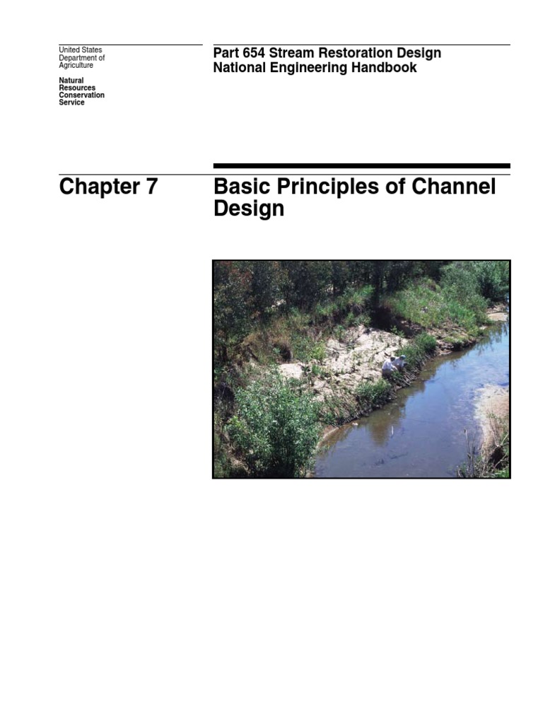 Basic Principles of Channel Design: Part 654 Stream Restoration Design ...