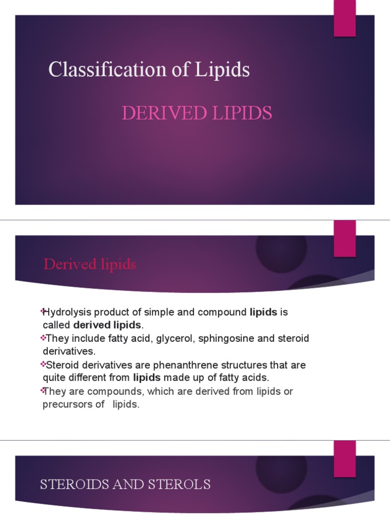 Classification of Lipids | PDF