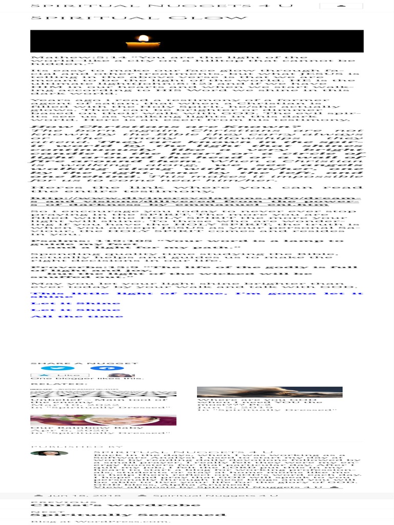 Spiritual Glow - Spiritual Nuggets 4 U | PDF | Abrahamic Religions ...