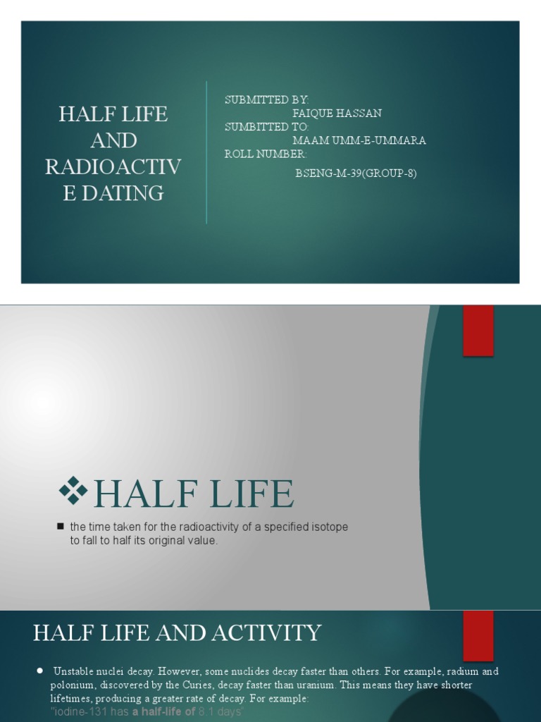 Understanding Half-Life in Radioactive Dating | PDF | Radioactive Decay ...