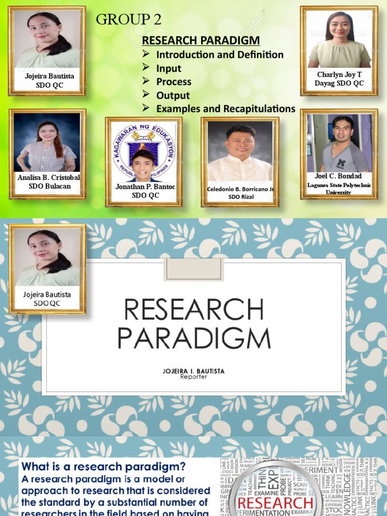 Research Paradigms and IPO Model Examples | PDF | Methodology | Science