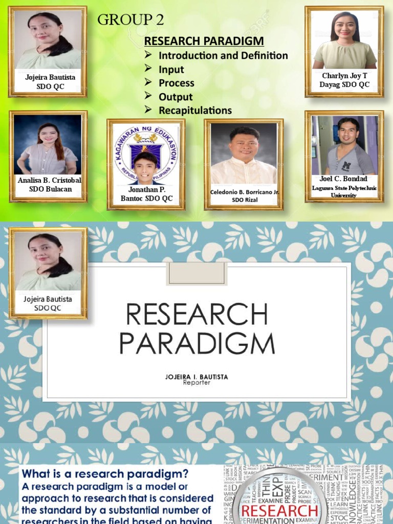 Research Paradigm Report | PDF | Academic Discipline Interactions ...