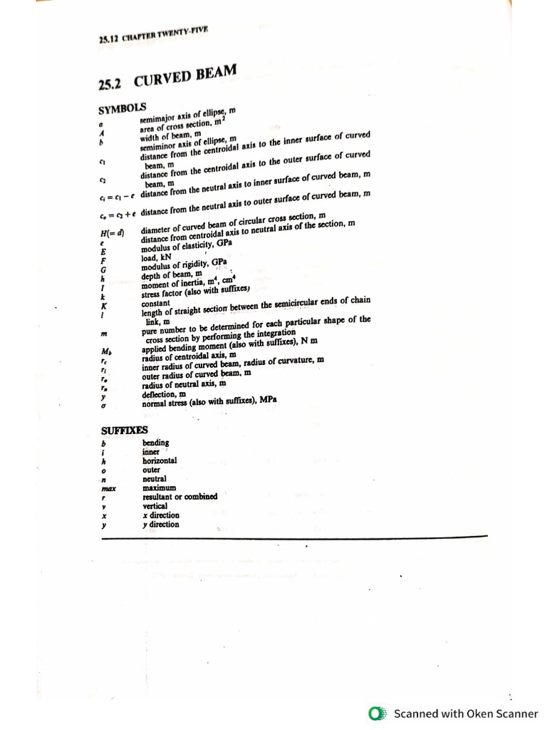 Curved Beam Data Hand Book | PDF