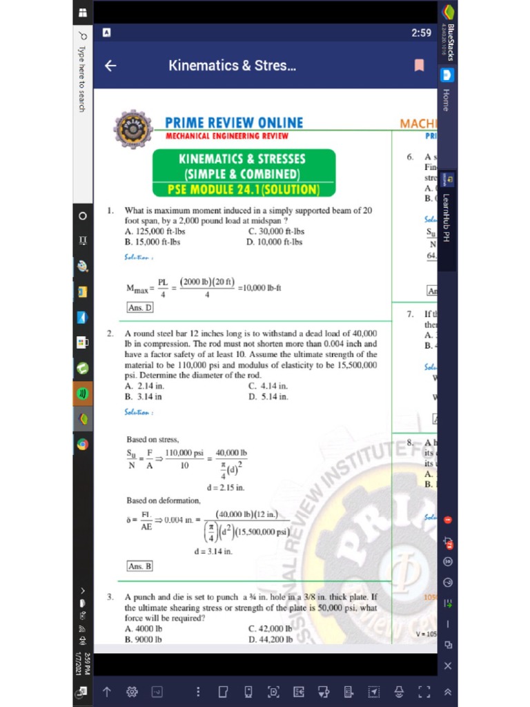 Kinematic and Stresses | PDF