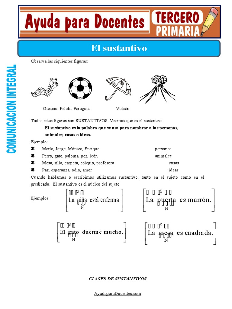 Hojas De Trabajo Sobre Sustantivos Propios Comunes Para Quinto Grado