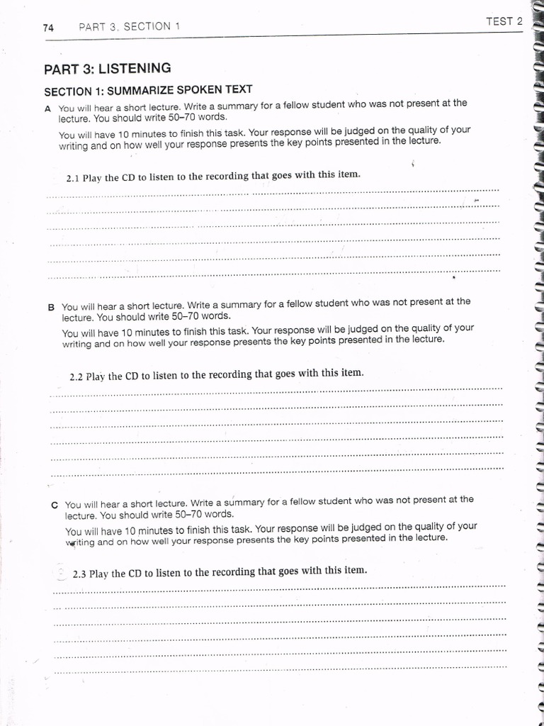 Test 2 Part 3 Listening | PDF
