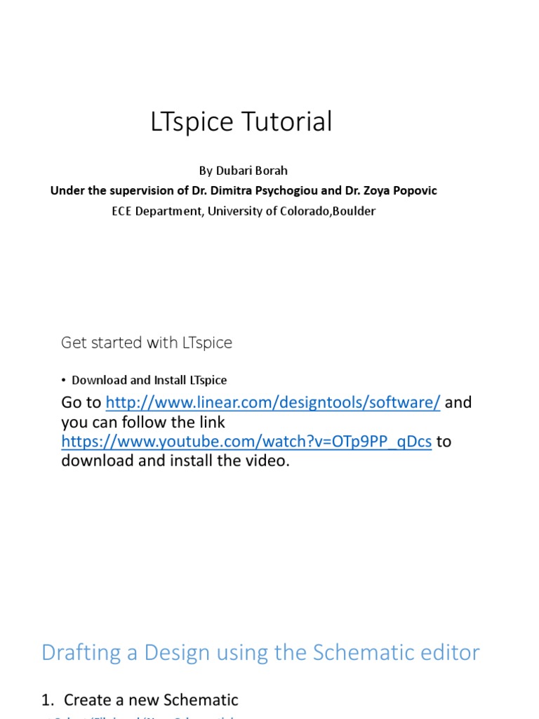 Tutorial LTspice | PDF | Electrical Impedance | Force