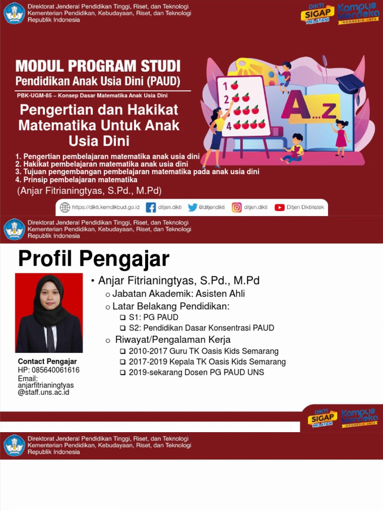 1 - Pengertian Dan Hakikat MTK AUD | PDF