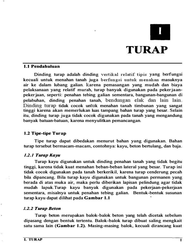 1.turap - Perancangan Fondasi 2 | PDF