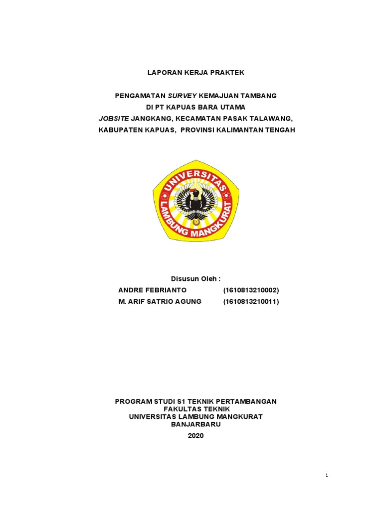 Laporan - KP - Sementara (Repaired) | PDF | Teknologi & Rekayasa