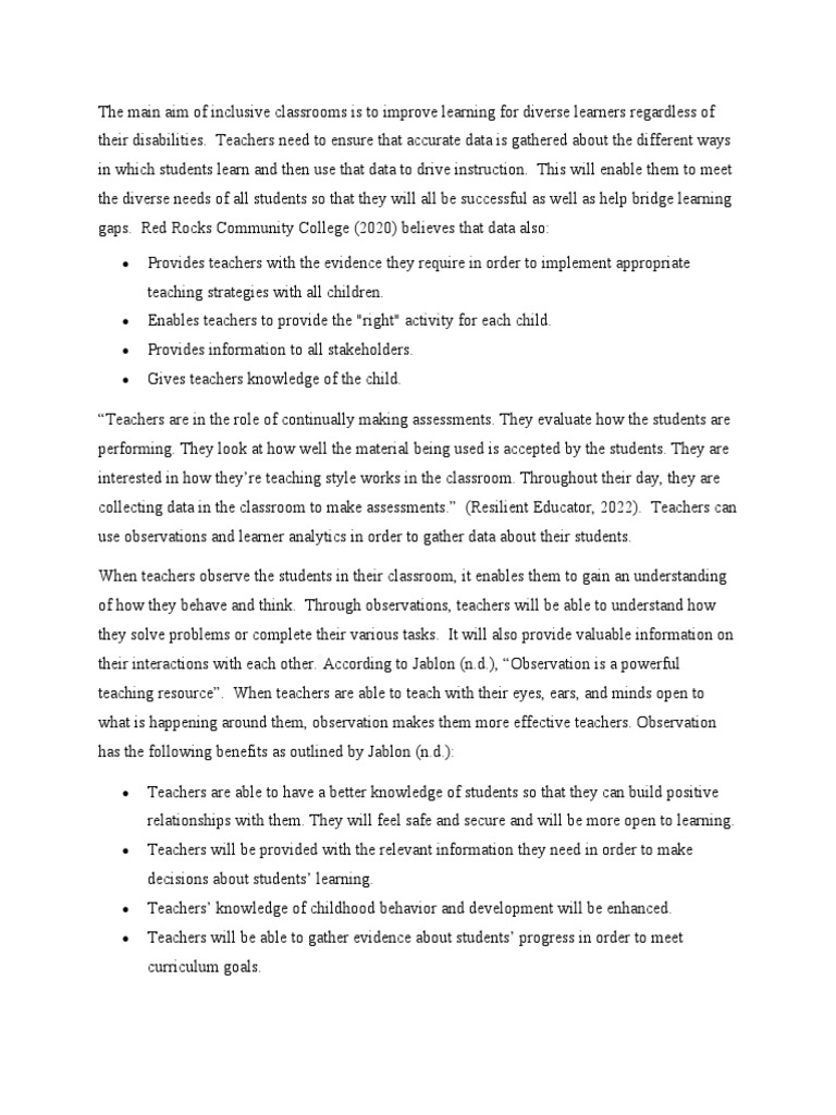 EDUC5711 Week 8 Discussion Assignment Unit 8 | PDF | Teachers | Learning