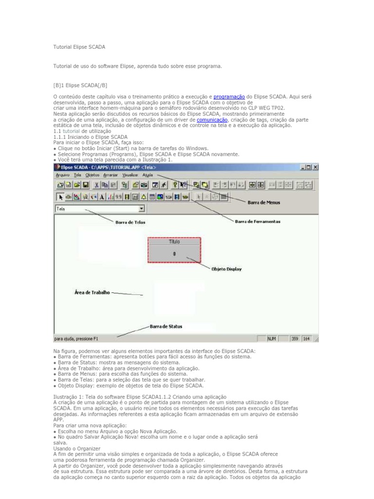 Guia completo para aprender a utilizar o software Elipse SCADA | PDF ...