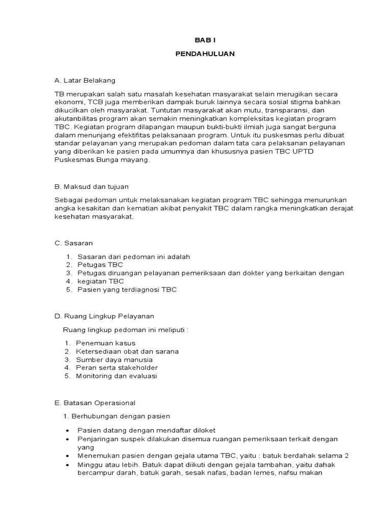 Pedoman TB | PDF