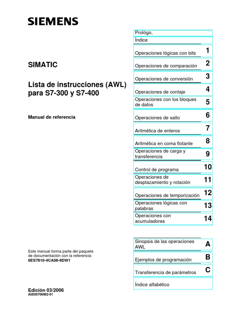 Siemens AWL | PDF | Lenguaje de programación | Software
