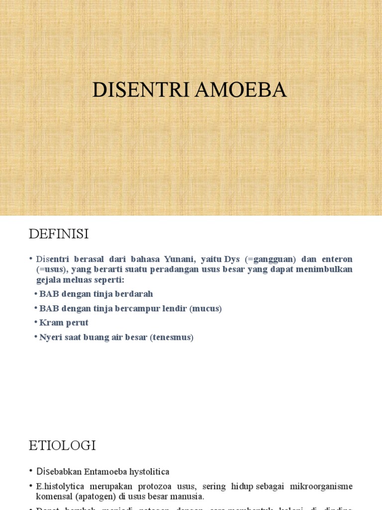Disentri Amoeba & BASILER | PDF
