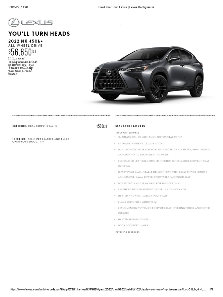 Build Your Own Lexus - Lexus Configurator | PDF | Wi Fi | I Phone