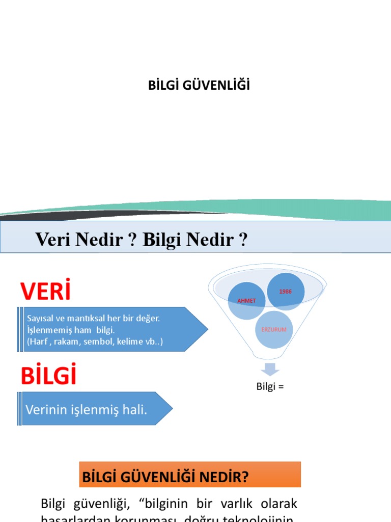 Hafta10-Bi̇lgi̇ Güvenli̇ği̇ | PDF