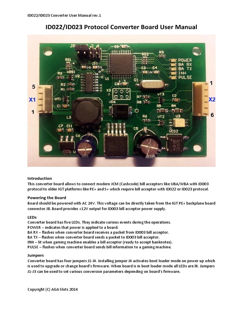 ID022 ID023 Converter User Manual r1 | PDF | Power Supply | Usb