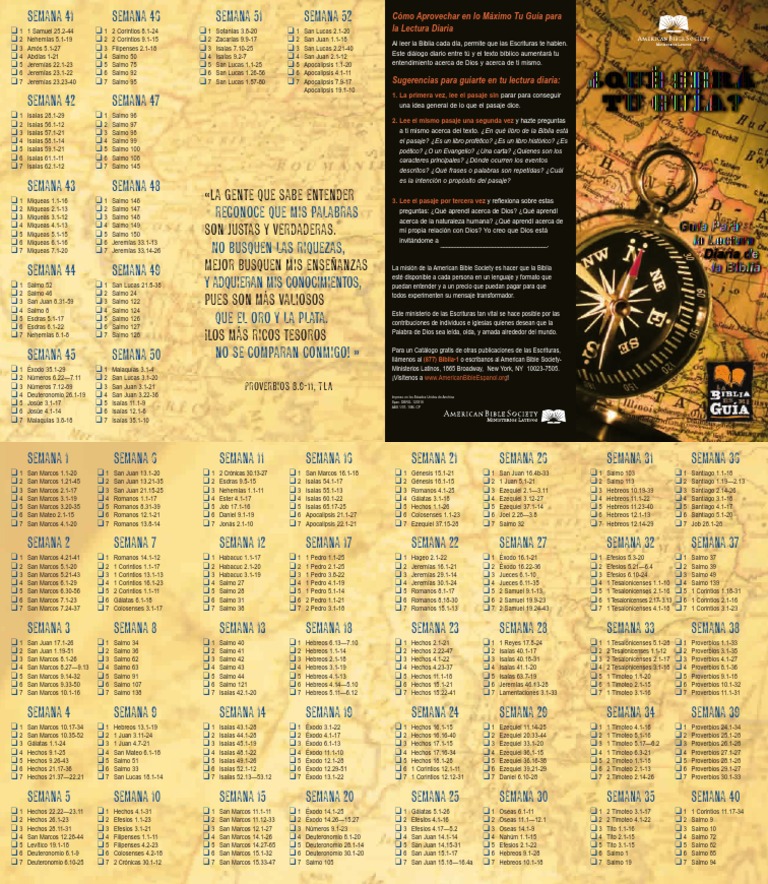 Plan Biblico Inteligente 52 Semanas | PDF | Religión y espiritualidad