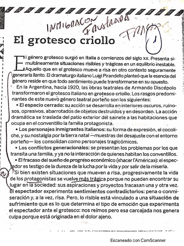El Grotesco Criollo | PDF
