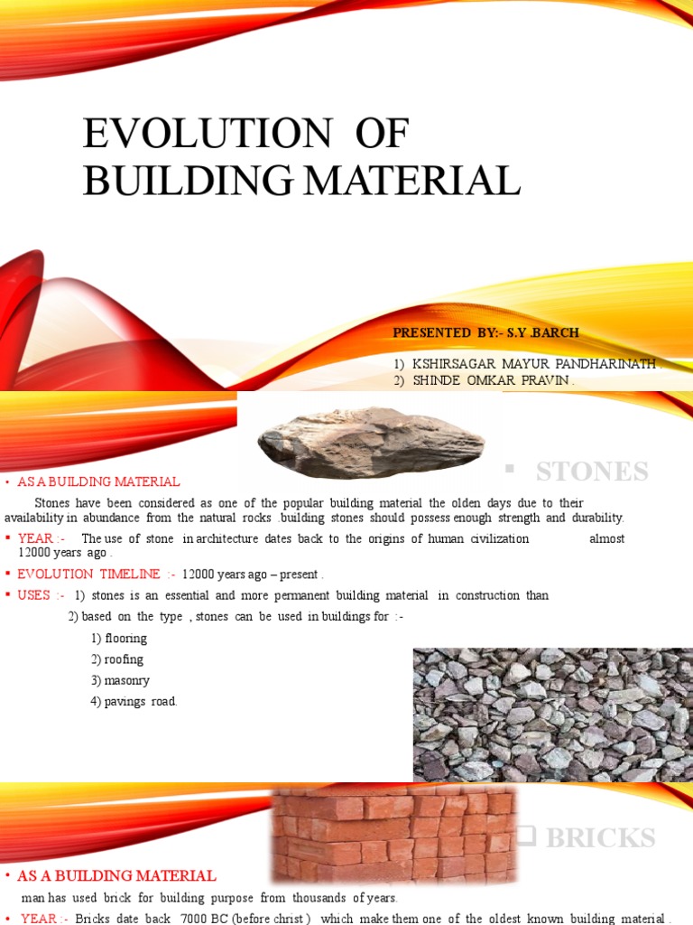 Evolution of Building Materials | PDF | Steel | Iron