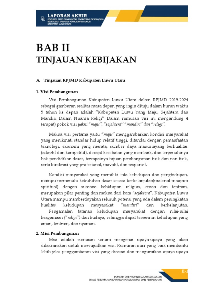 Bab Ii Tinjauan Kebijakan | PDF | Sains & Matematika