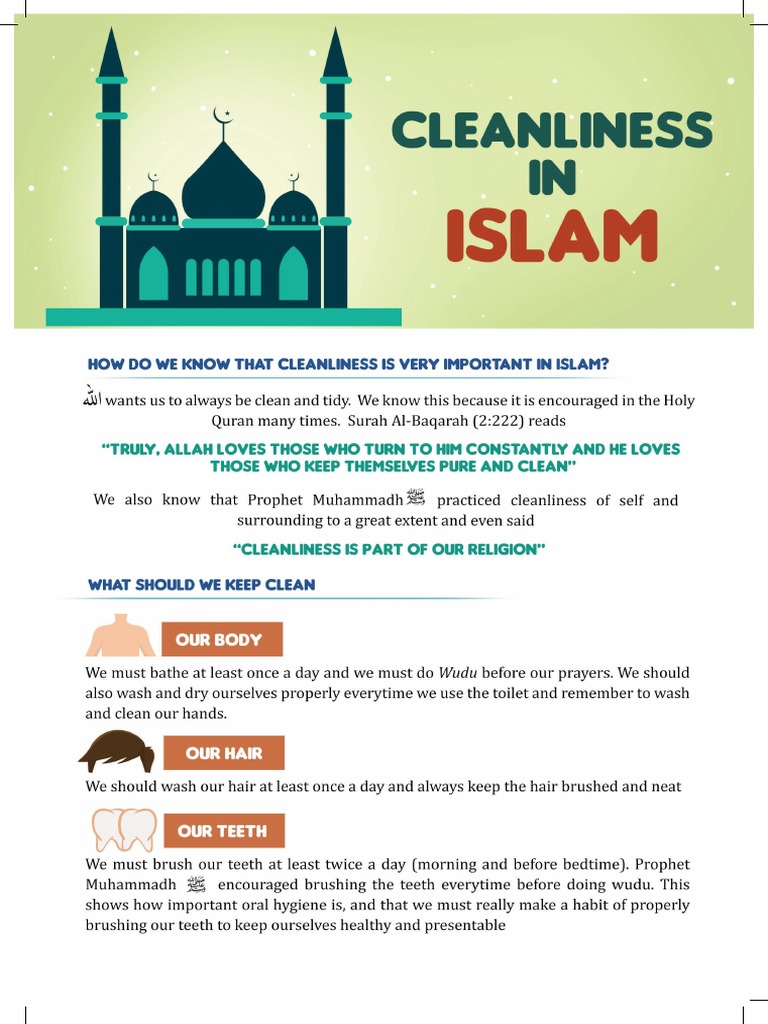 Fact Sheet On Cleanliness in Islam | PDF