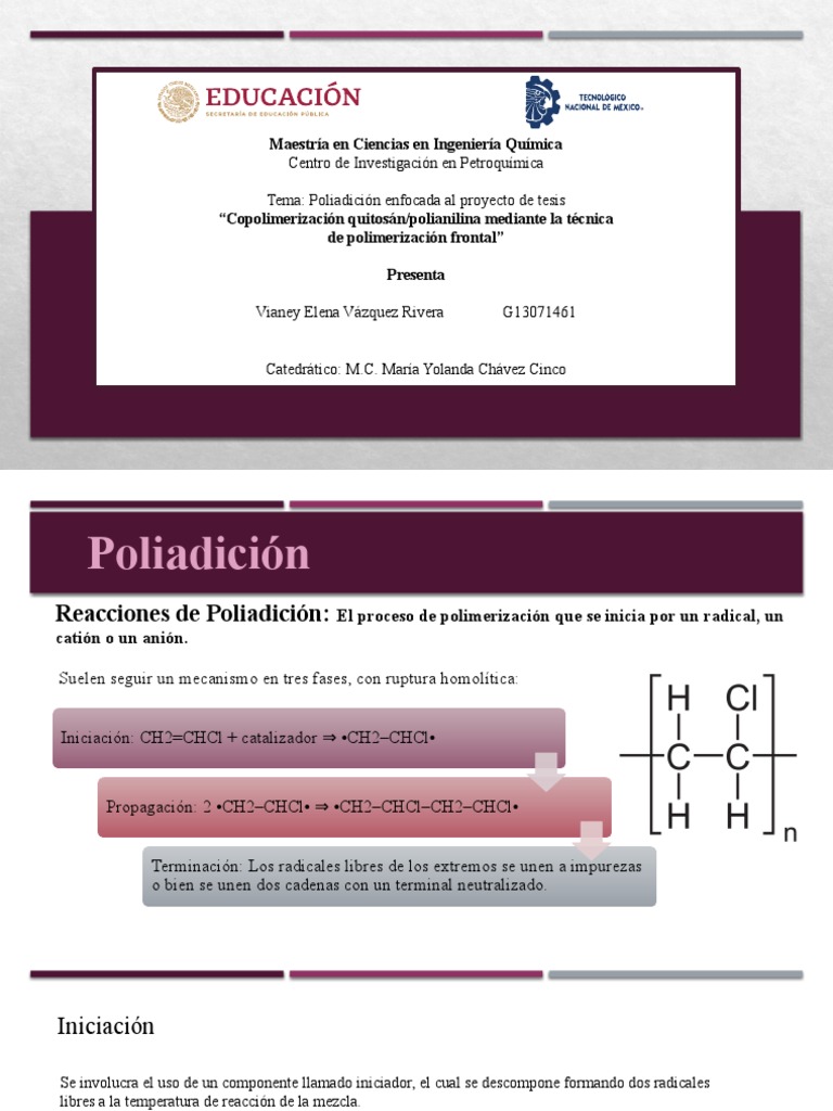 Maestría en Ciencias en Ingeniería Química: "Copolimerización quitosán ...
